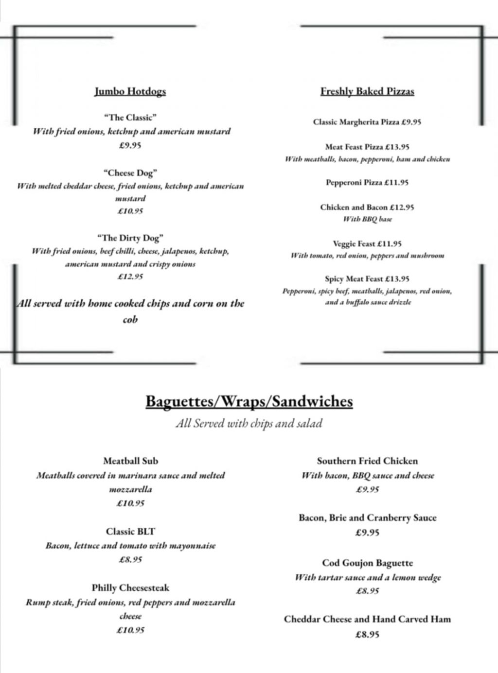 Menu – The Blue Bell Inn