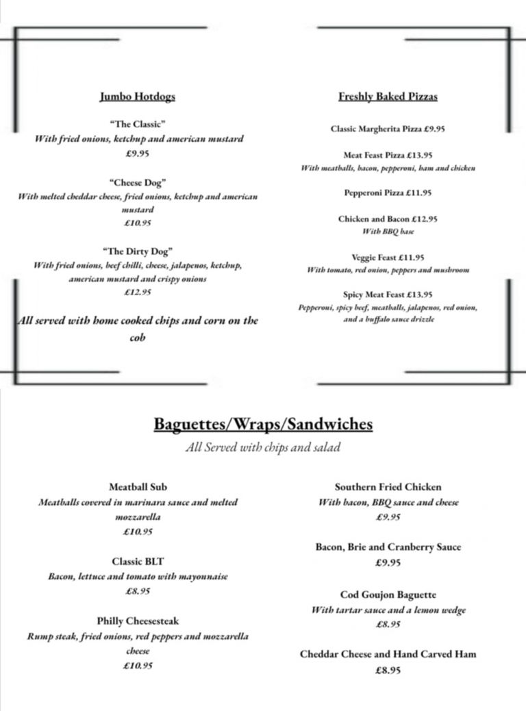 Menu – The Blue Bell Inn